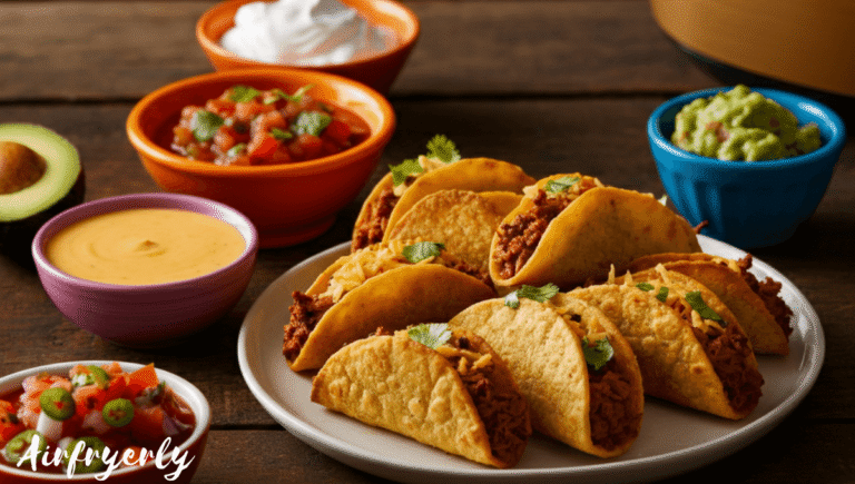 Air Fry Jose Ole Mini Tacos – Easy 10-Min Snack Recipe - Airfryerly